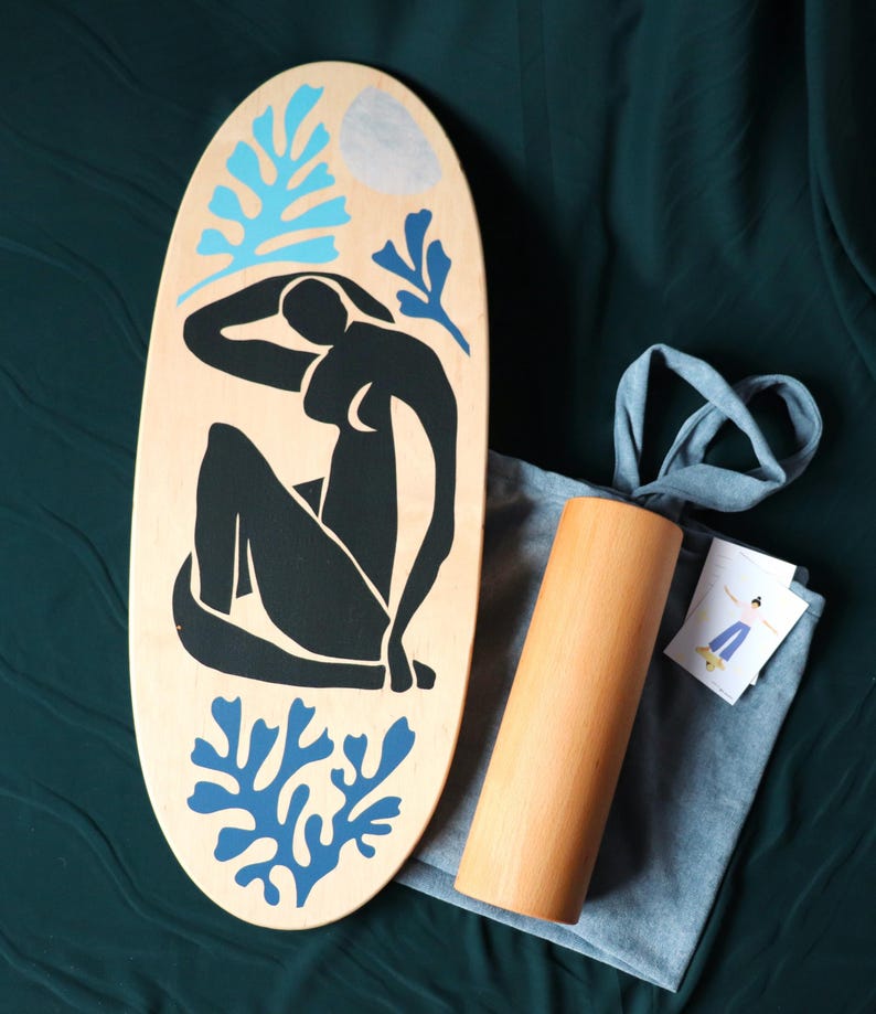 Matisse, Blue Lady, Art Balance Board, Handmade Board, Hand Painted ...