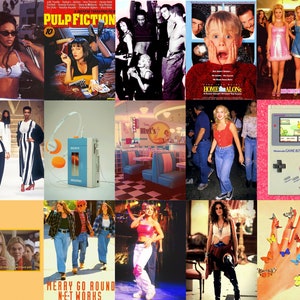 90s Aesthetic Wall Collage Kit: DIGITAL Set of 70 Posters, 90s Inspired ...