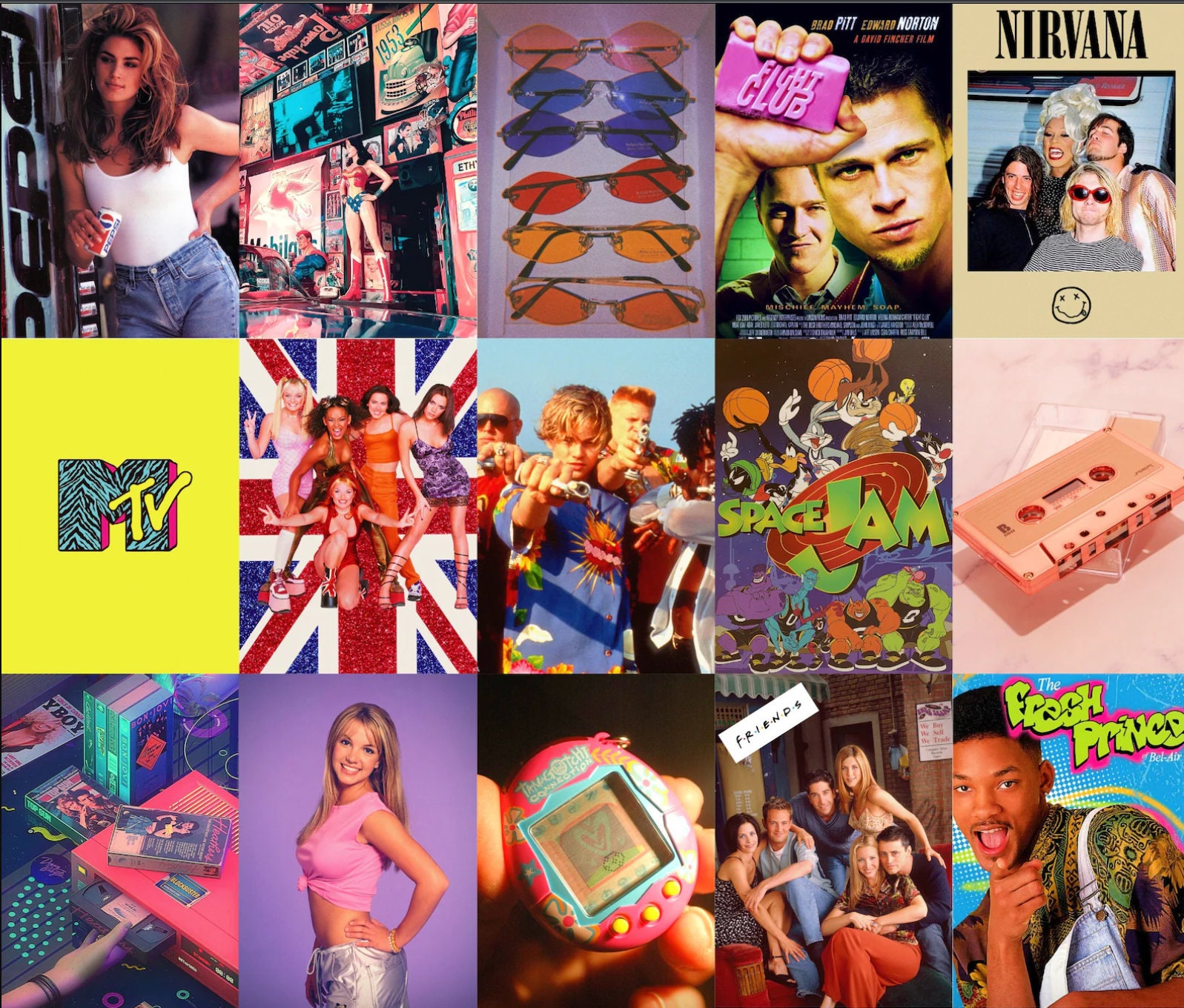 90s and Y2k/2000s Posters Bundle Set of 140 Digital - Etsy Canada