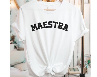 Maestra Shirt Teacher Shirt Gifts for Teacher Always There - Etsy