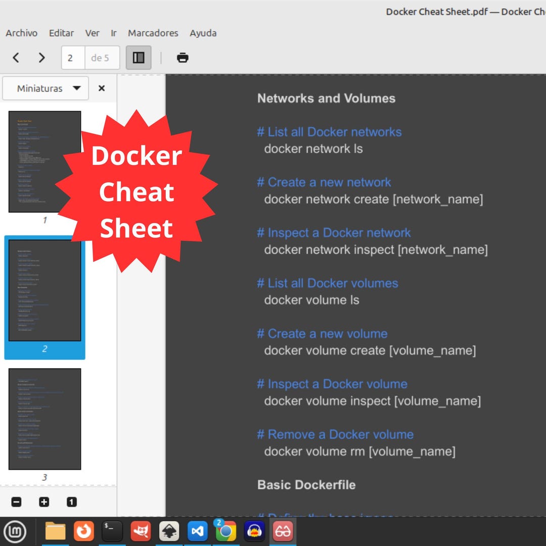 Docker Commands, Cheat Sheet, Digital Products Best Seller, Commands ...