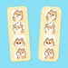 Bread Cat Stickers: Toast Cat, Loaf Cat and Cheese Cat. Funny Red Cat ...