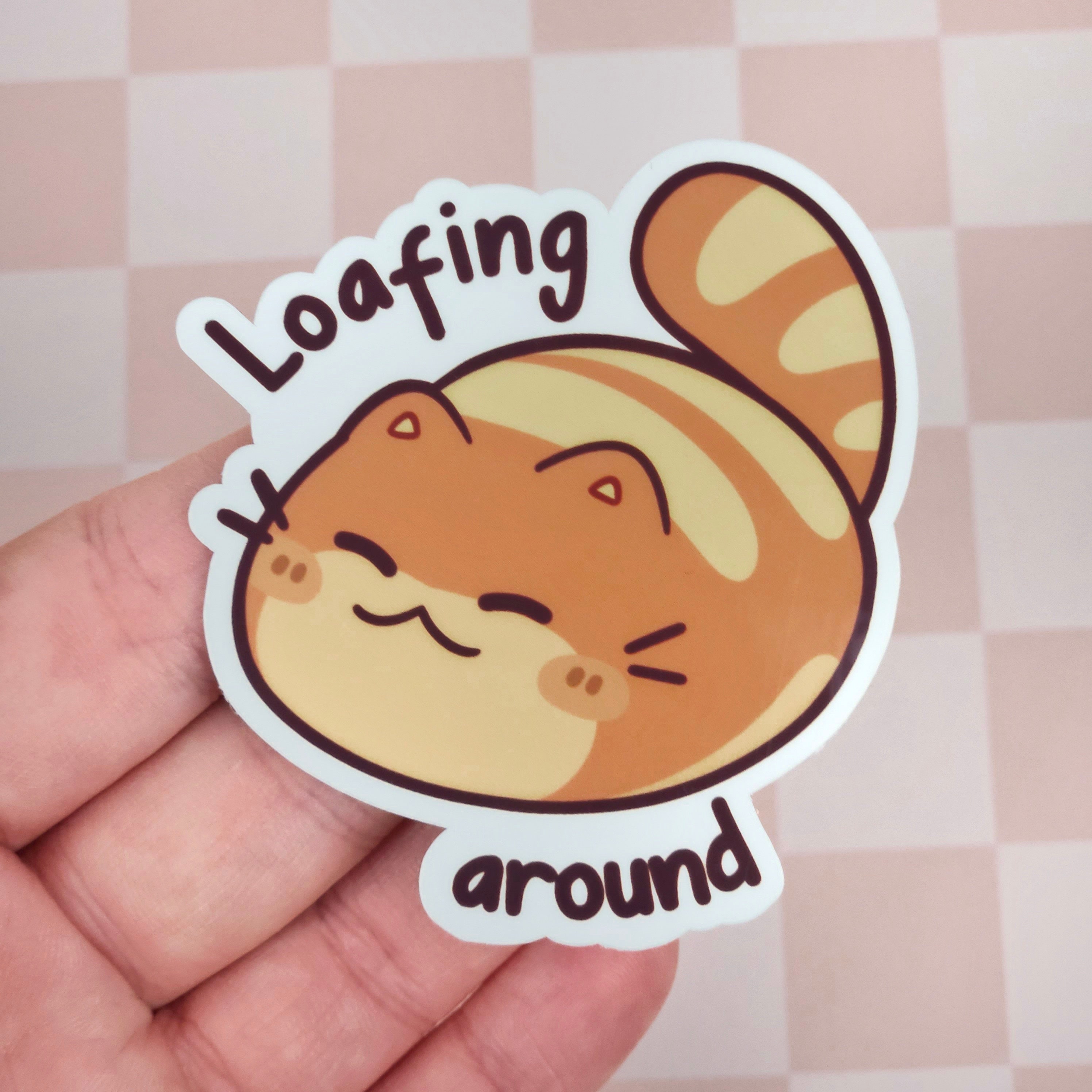 Bread Cat Stickers: Toast Cat, Bread Cat, and Cheese Slapper. Funny Red ...