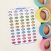 Watering Can Sticker Sheet. Kawaii Garden Stickers in Six Colors for ...