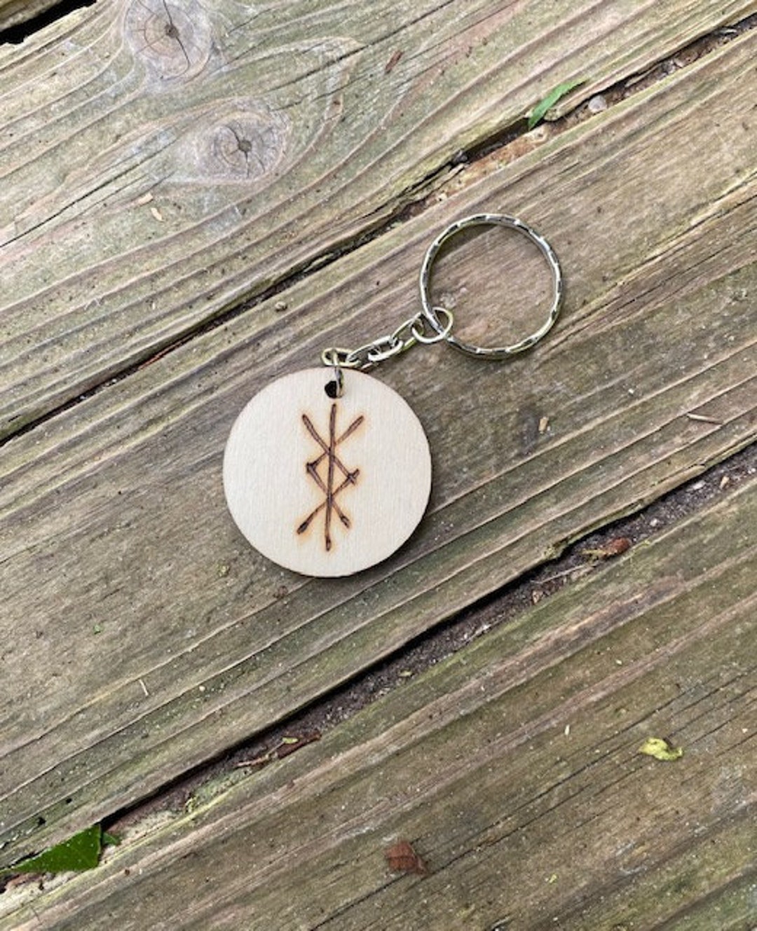 Bind Rune for Protection Key Ring - Etsy