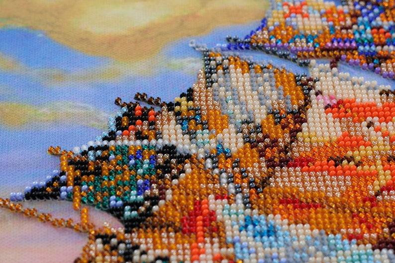On All Sails Bead Embroidery Kit - DIY Nautical Craft for Ocean Lovers ...