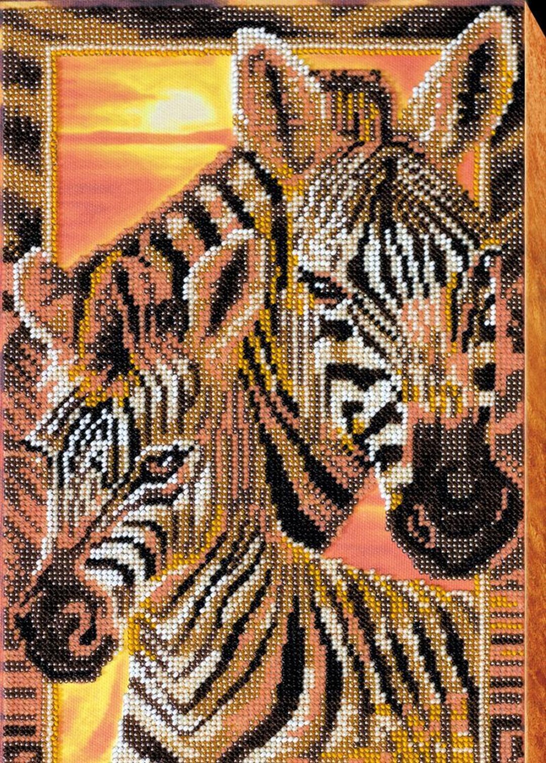 Savanna Spirit Zebras – Zebra Bead Embroidery Kit – DIY Animal Beadwork ...