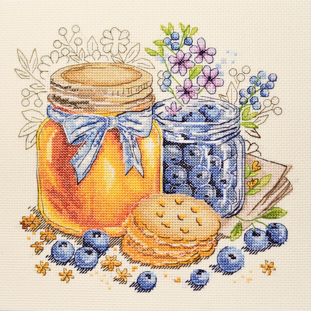 Taste of Summer Still Life Cross Stitch Kit – Sunlit Fruit Flowers ...