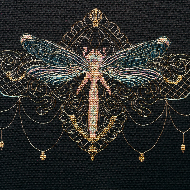 Dragonfly Embroidery - Etsy