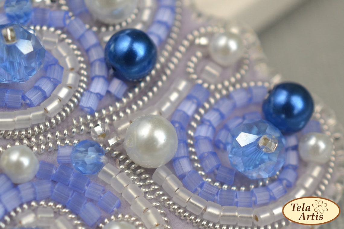 DIY Beaded Brooch Kit Frosty Christmas Tree - Etsy