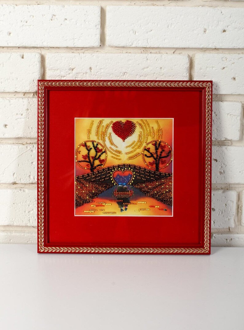 Beaded Picture Frames.beaded Picture Ready Bead Embroidery - Etsy