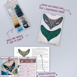 Fearless Gaze Magical Bead Embroidery Kit - DIY Mystical Art Craft ...