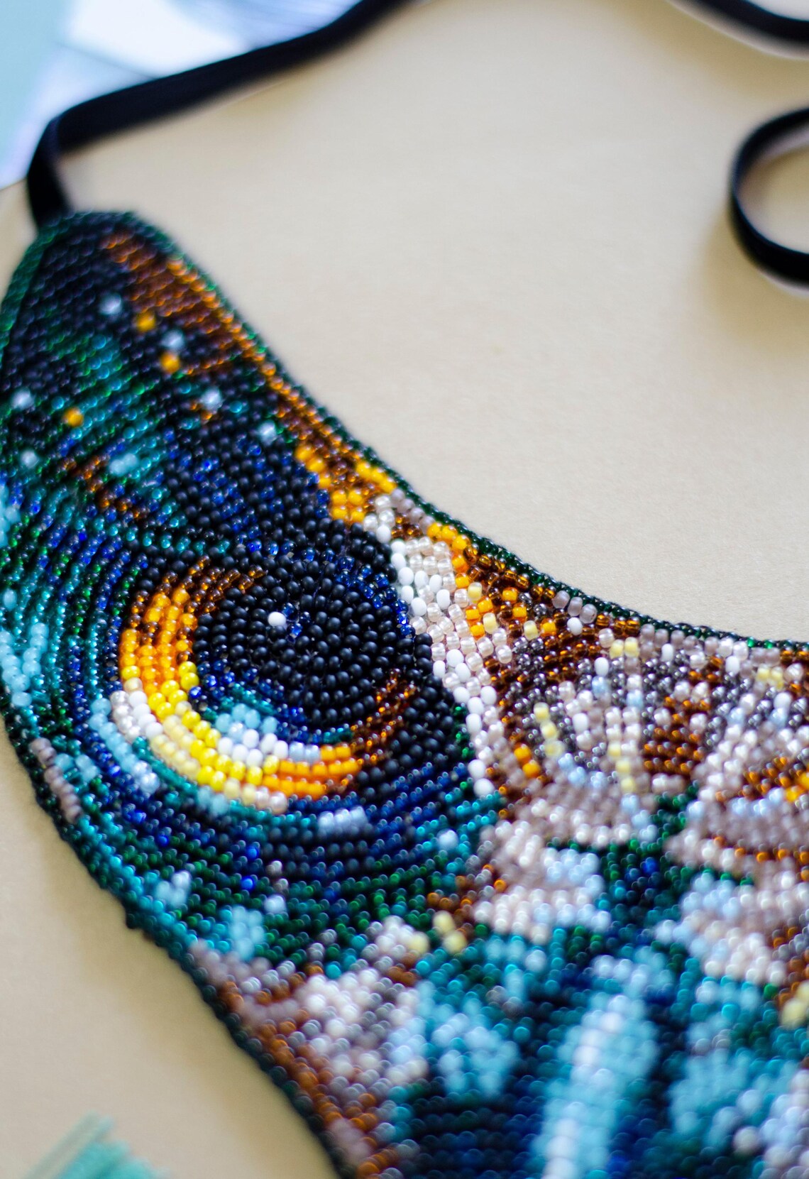 Fearless Gaze Magical Bead Embroidery Kit - DIY Mystical Art Craft ...