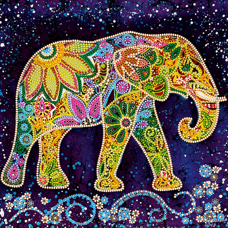 Elephant Bead Embroidery Kit, DIY Beaded Animal Art - Etsy