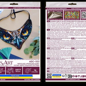 Fearless Gaze Magical Bead Embroidery Kit - DIY Mystical Art Craft ...