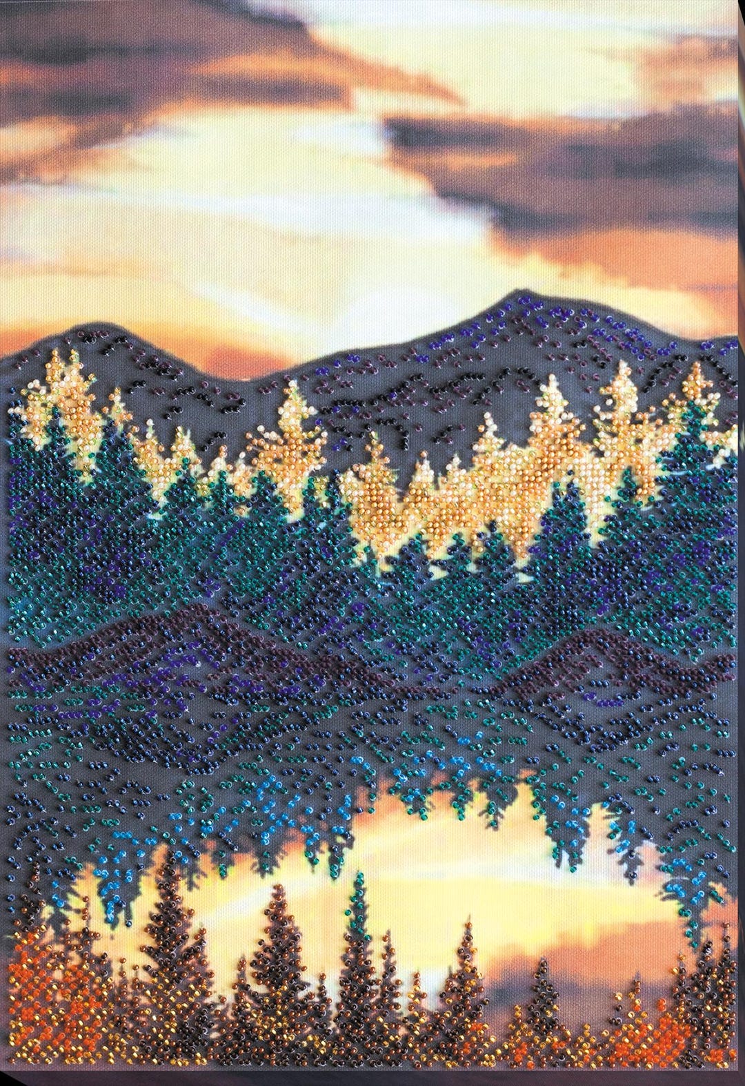 Mystical Lake Landscape DIY Bead Embroidery Kit - Nature-inspired ...