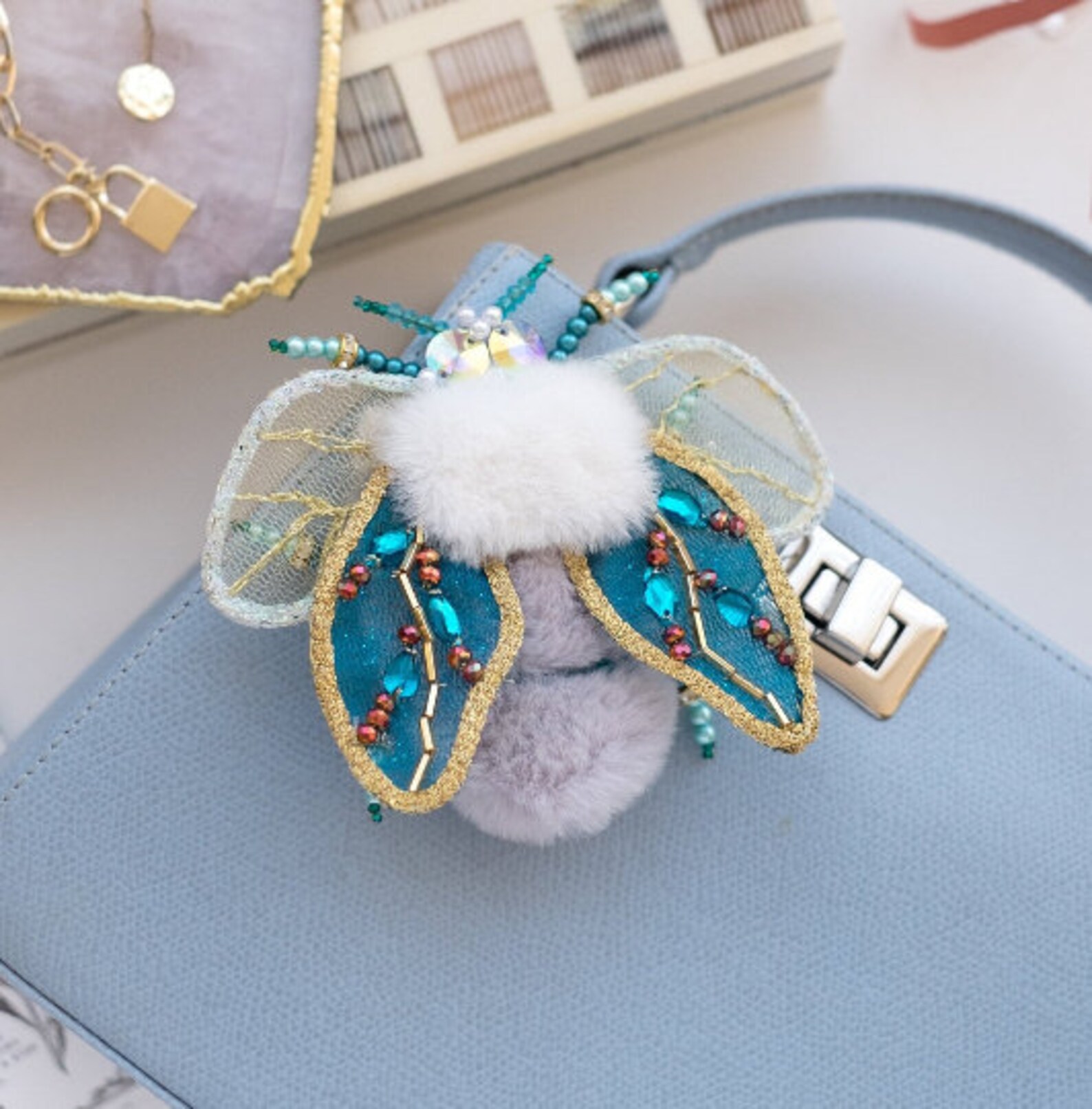 DIY Beaded Broosh Wonderful Brooch Moth Fluffy Brooch.beaded - Etsy