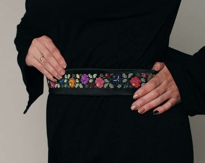 Embroidered Ukrainian Belt, Beaded Belts for Women, Corset Belt ...