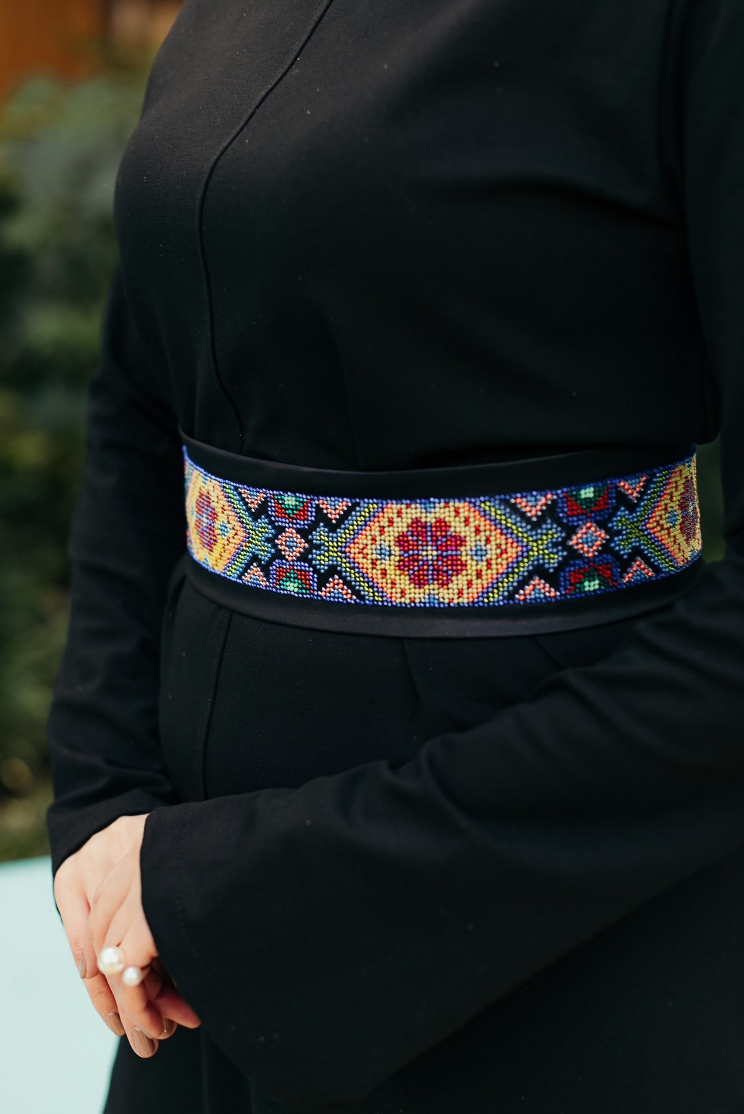 Embroidered Beaded Corset Belt, Ukraine Embroidery, Floral Belt - Etsy