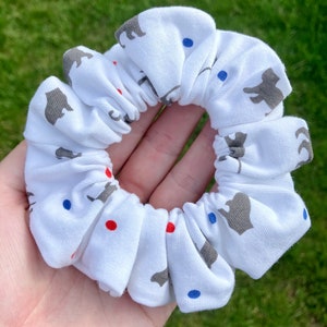 Cat Scrunchies, Cat Themed, Fun Animal Scrunchies, Jersey Knit, Hair ...