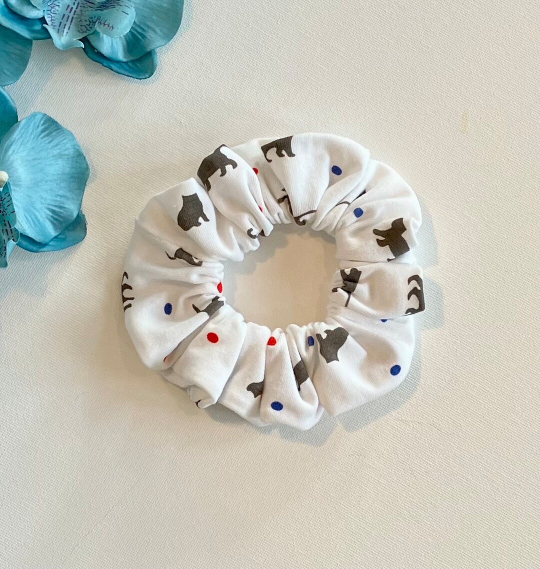 Cat Scrunchies, Cat Themed, Fun Animal Scrunchies, Jersey Knit, Hair ...