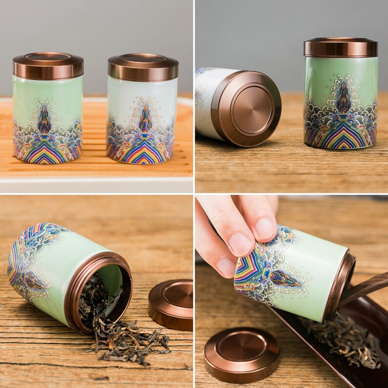 Exquisite Tea Canister 3 Sizes - Etsy