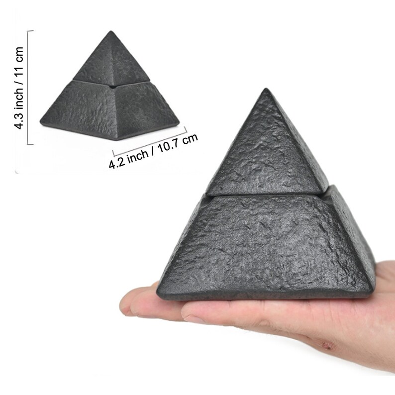 Pyramid Ashtray With Lid - Etsy