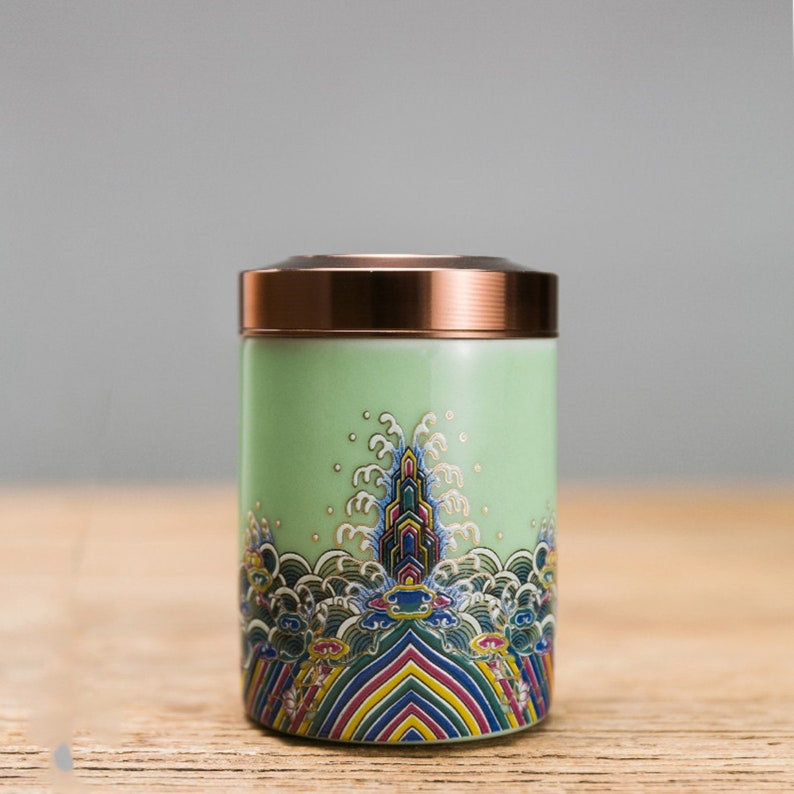 Exquisite Tea Canister 3 Sizes | Etsy