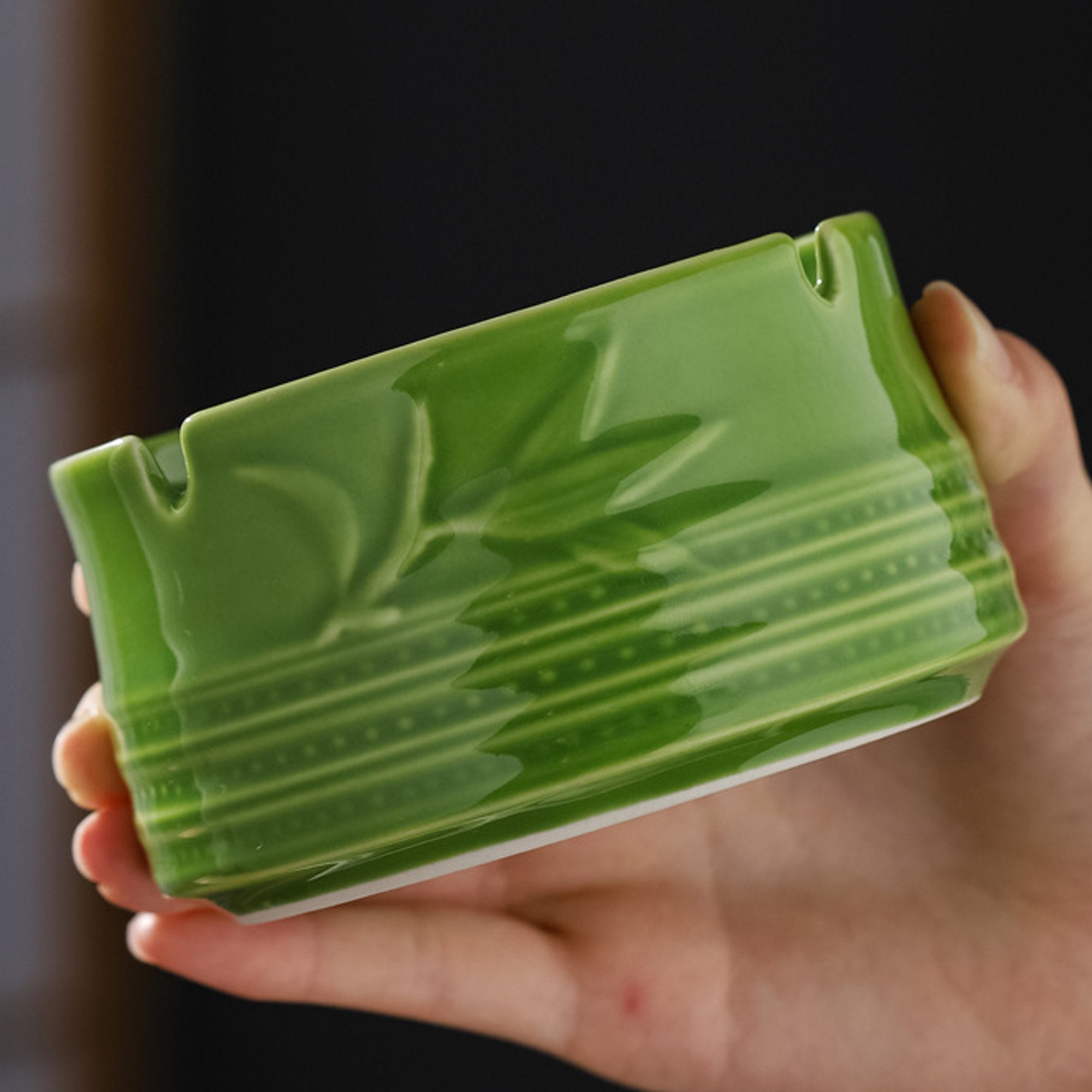 Ashtray With Lid for Outdoor Ceramic Celadon Green - Etsy