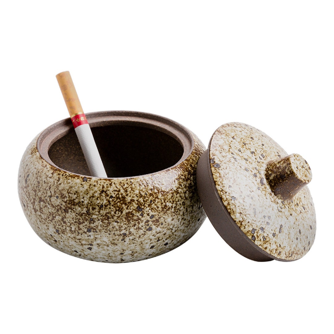 Cute Covered Ashtray for Patio retro Feel - Etsy