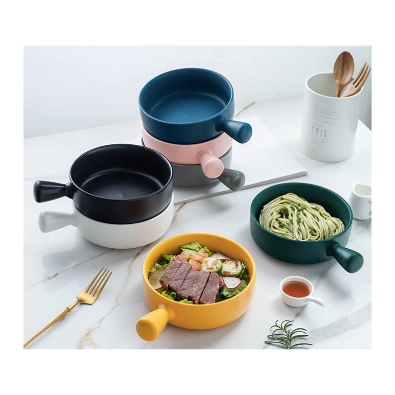 Bowl With Handle simple and Elegant | Etsy