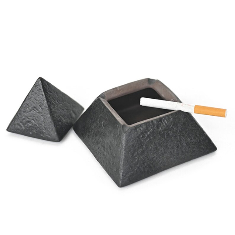 Pyramid Ashtray With Lid - Etsy