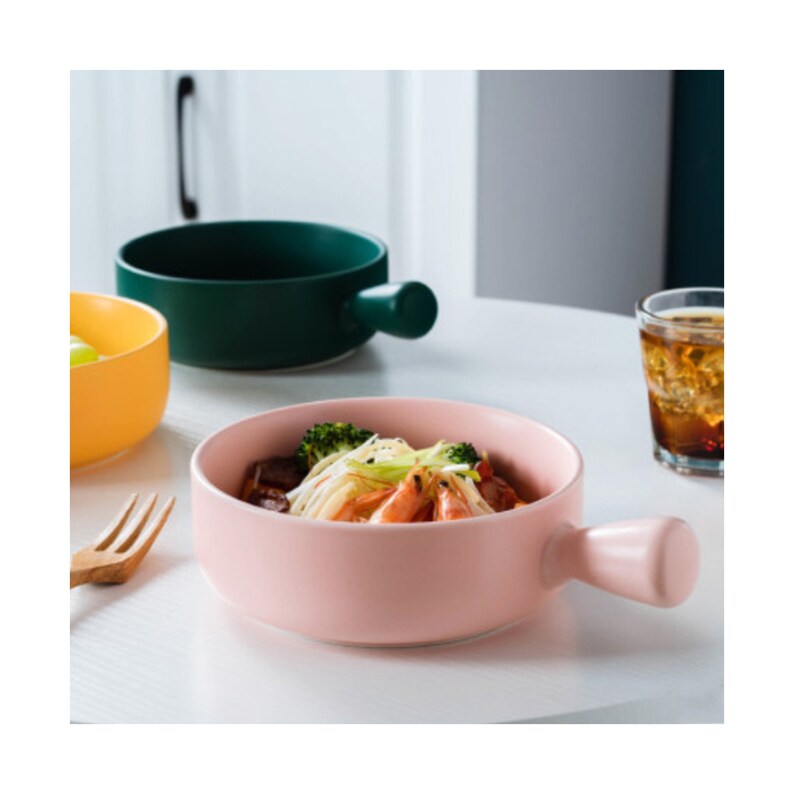 Bowl With Handle simple and Elegant | Etsy