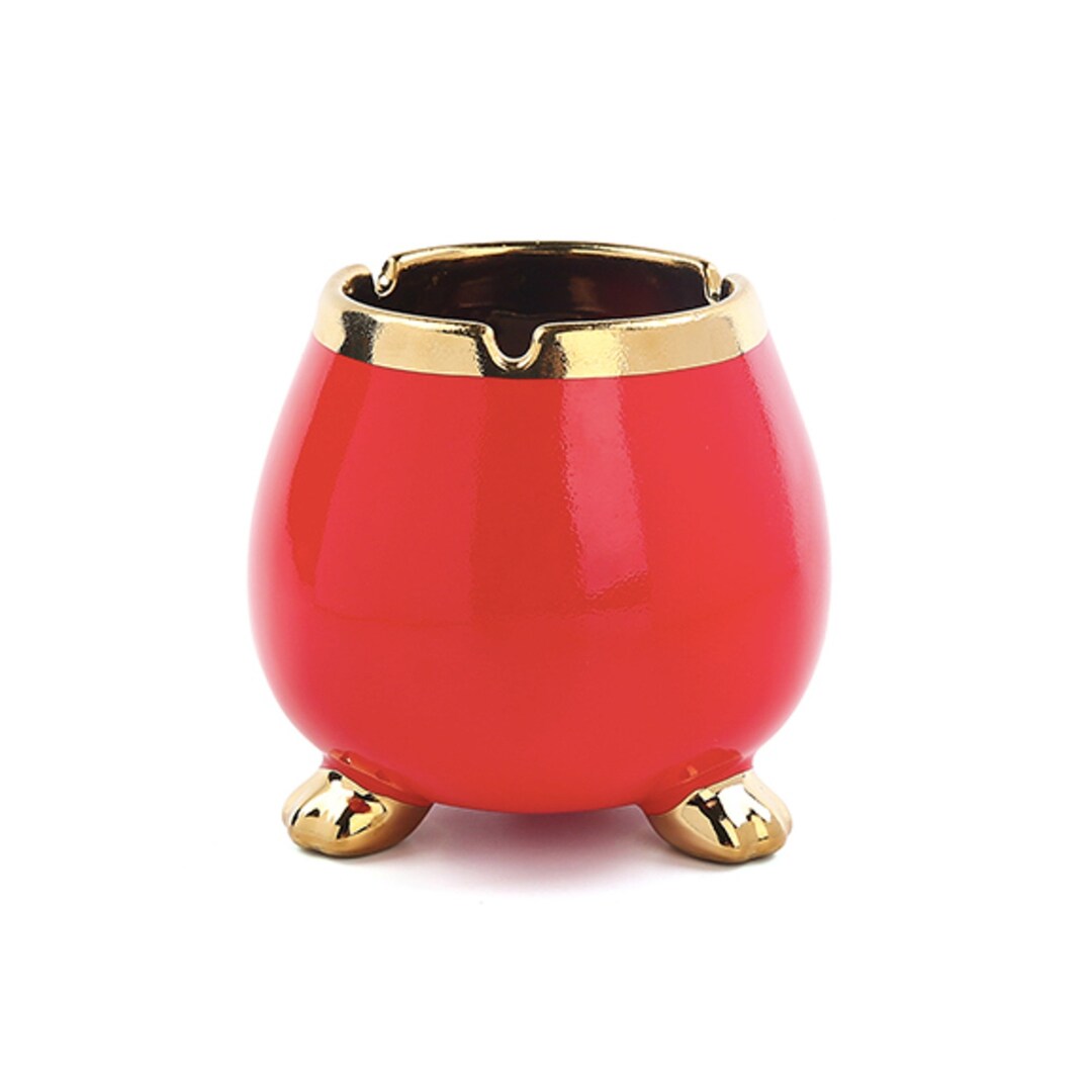 Nordic Ashtray gold Edge - Etsy