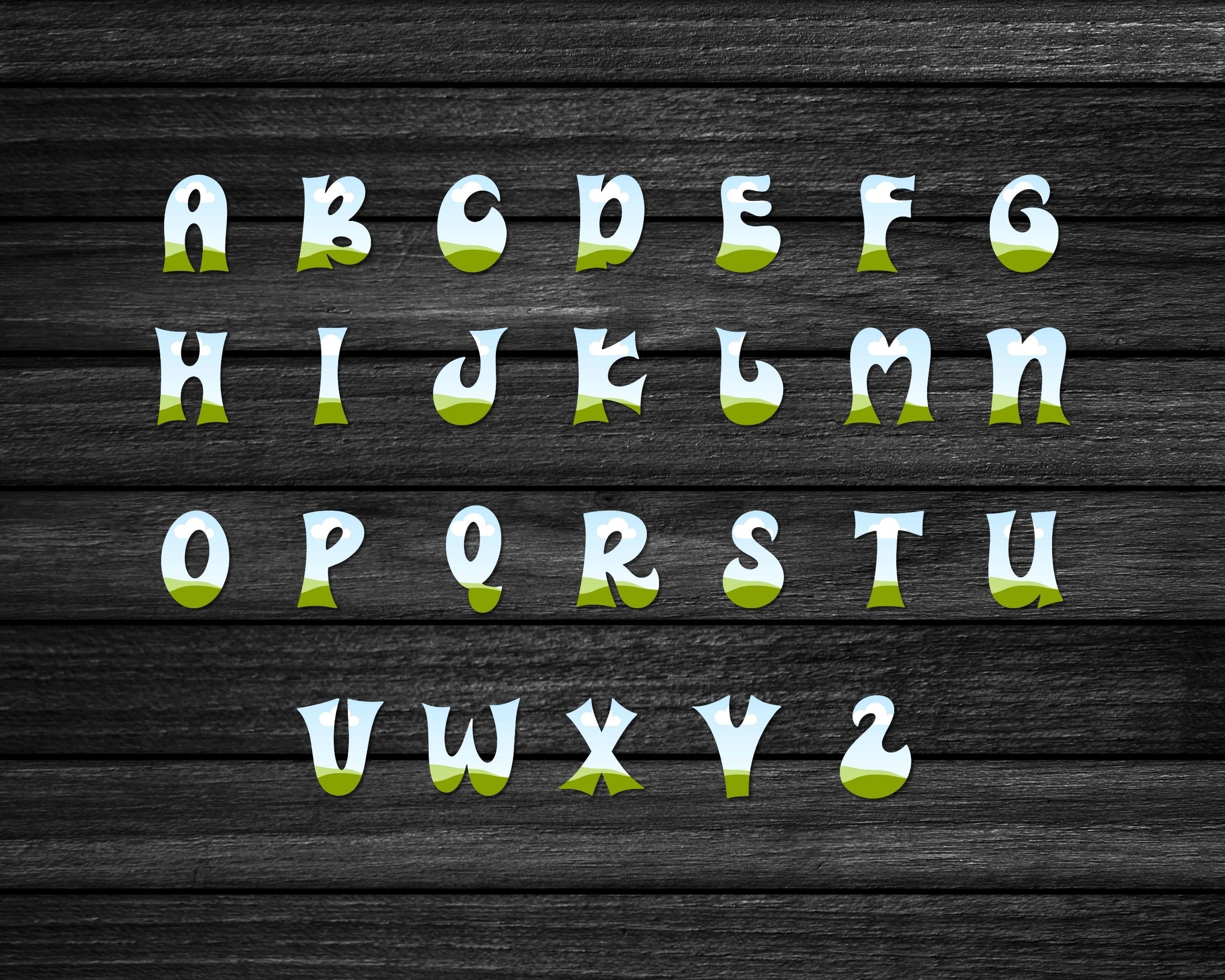 Editable Canva Alphabet Frames Canva Letter Frames Letters and Numbers ...