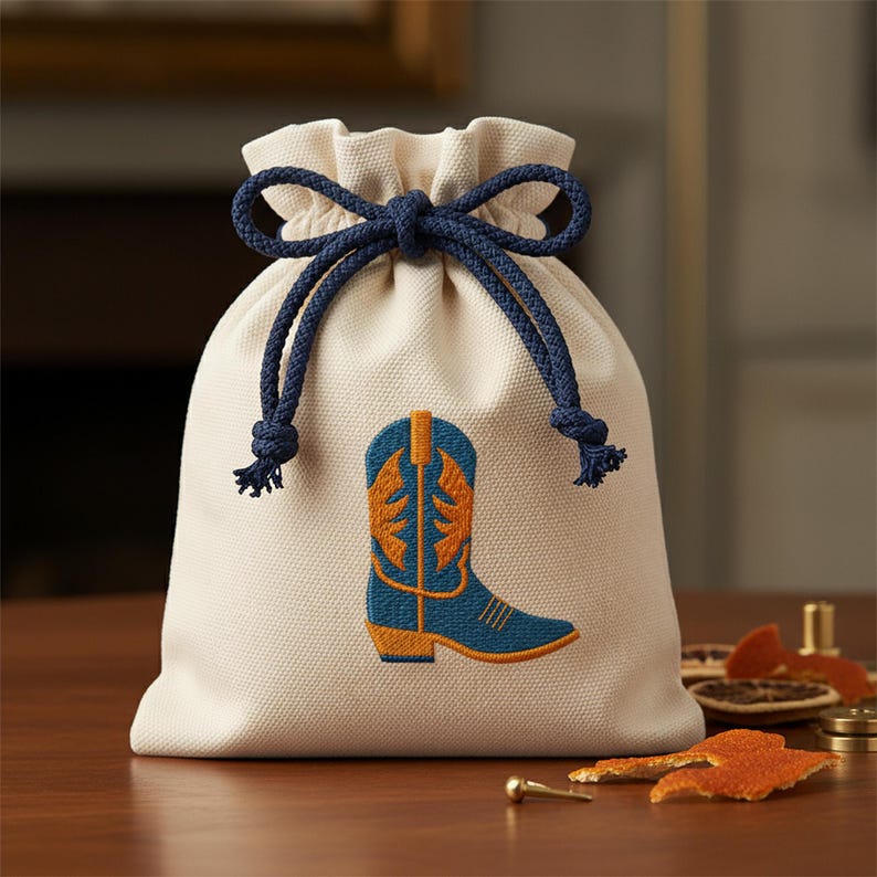Cowboy Boot Machine Embroidery Design | Western Stitch File (7 Sizes ...