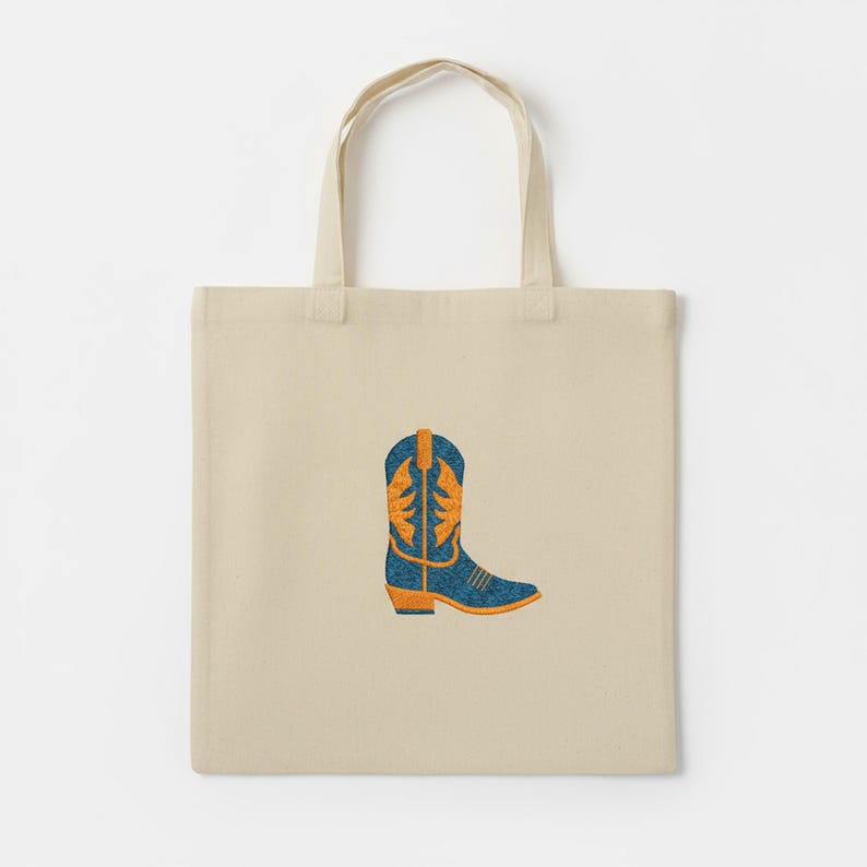 Cowboy Boot Machine Embroidery Design | Western Stitch File (7 Sizes ...