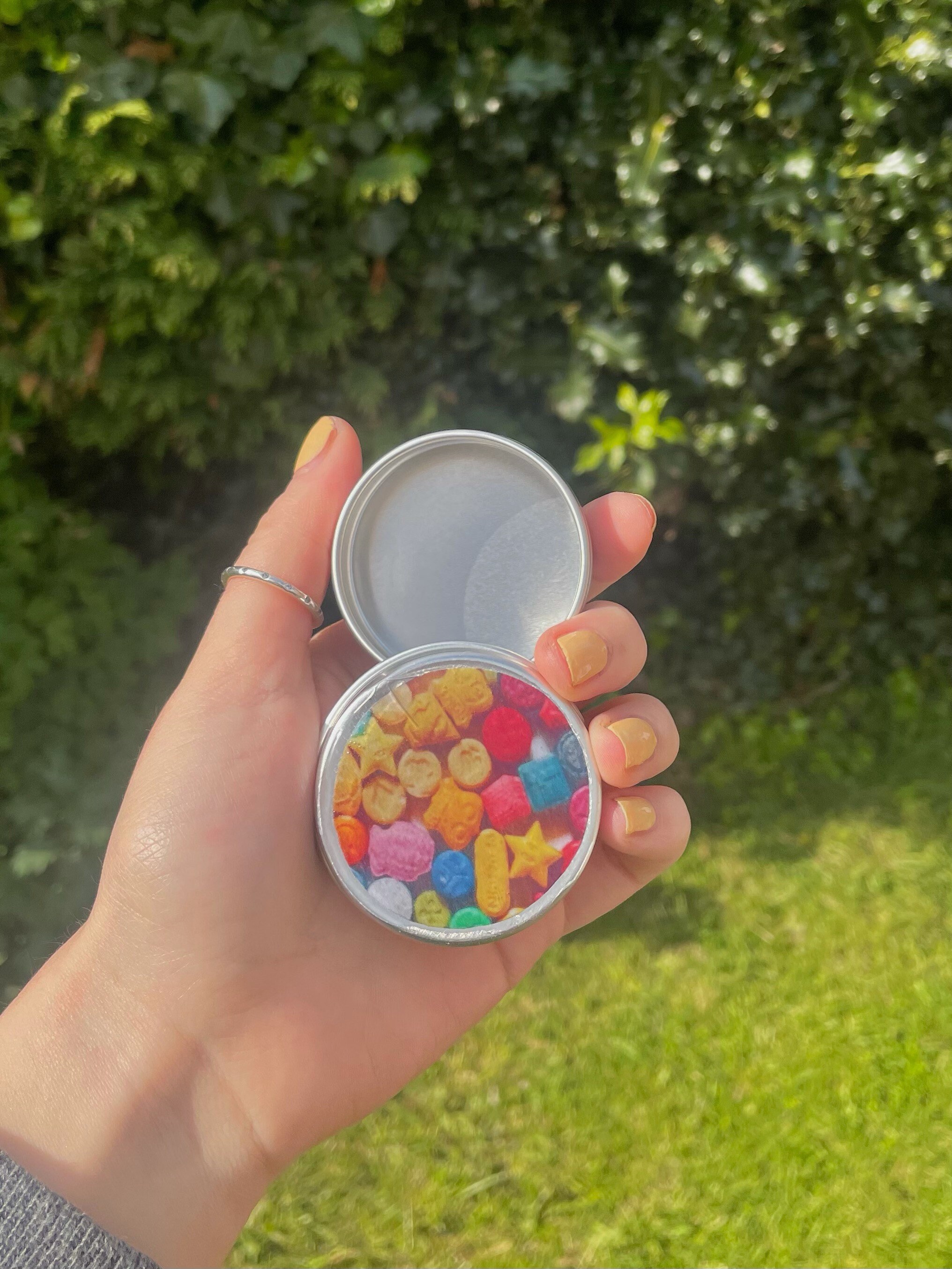 Materials Sculpting & Forming Drugs molly rave storage pill box metal ...