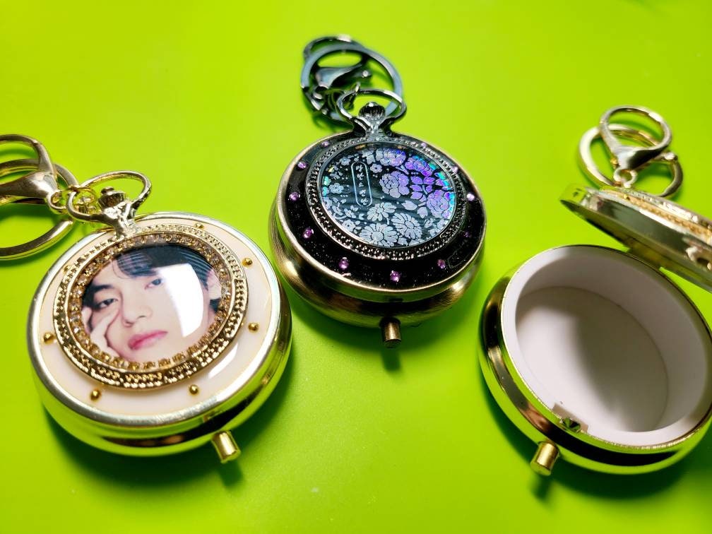 Pill Case Keychain - Etsy