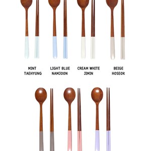 BTS Wooden Spoon Chopsticks Sets - Etsy