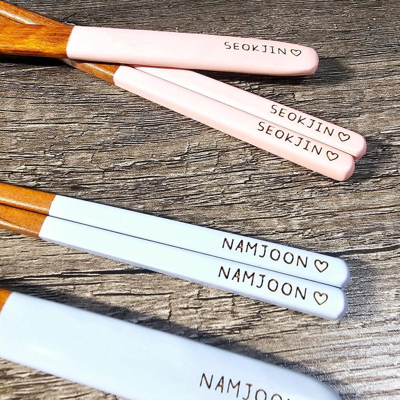 Wooden Chopstick and Spoon Set - Etsy