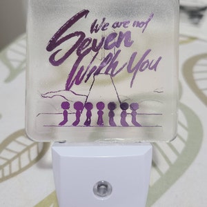 BTS plug in led night lamp | Etsy