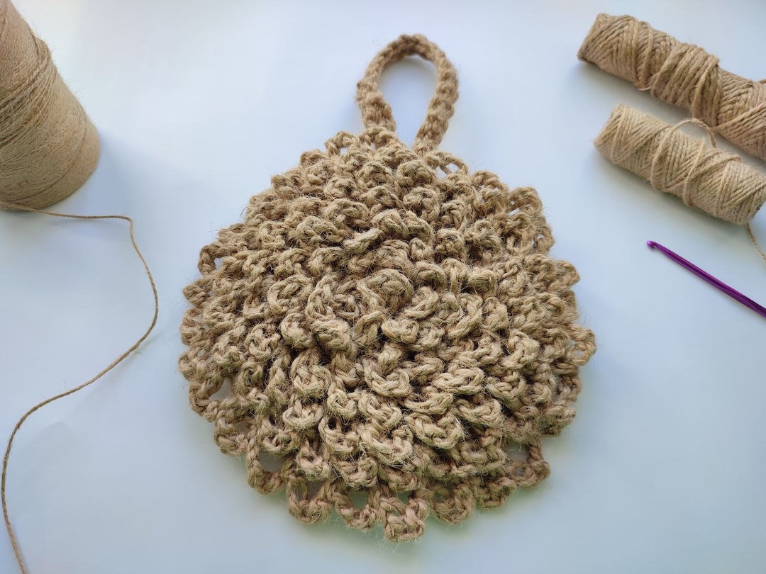 Natural Jute Body Scrubber. Spa Washcloth - Etsy