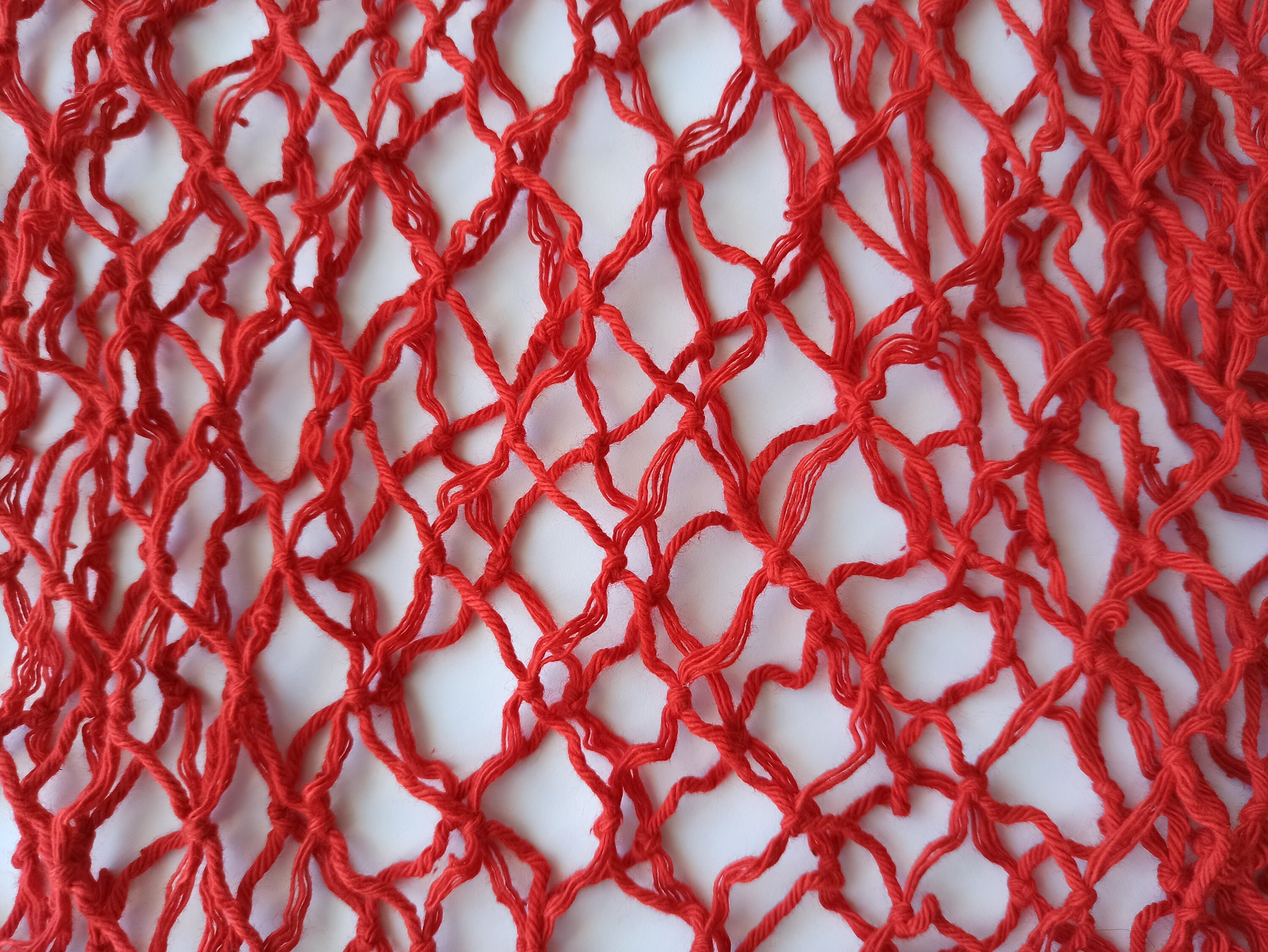 Red Cotton String Bag Vintage Shoulder Bag - Etsy