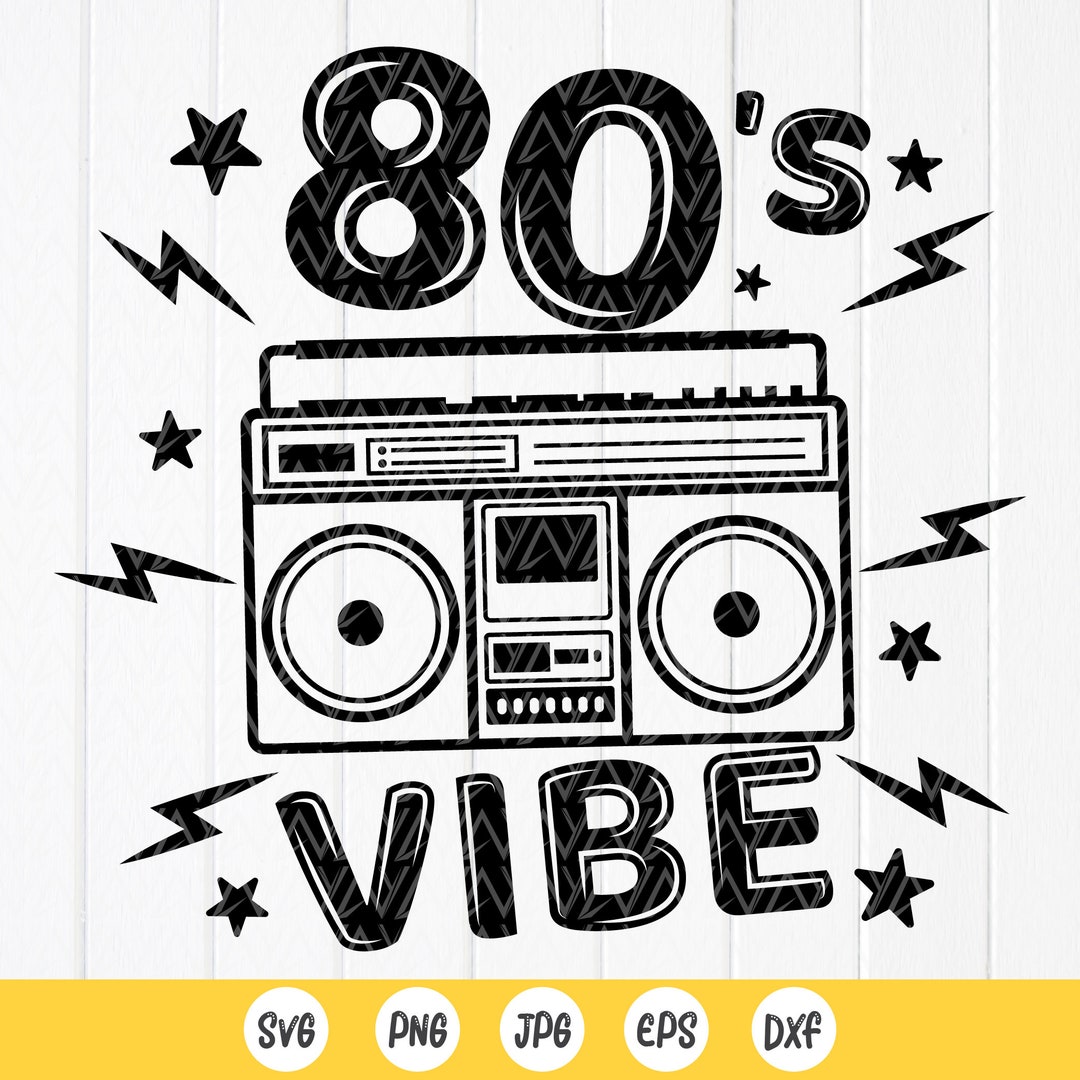 80's Vibe Svg, 80's Svg, Music Cassette SVG, Retro 80s Country Clipart ...
