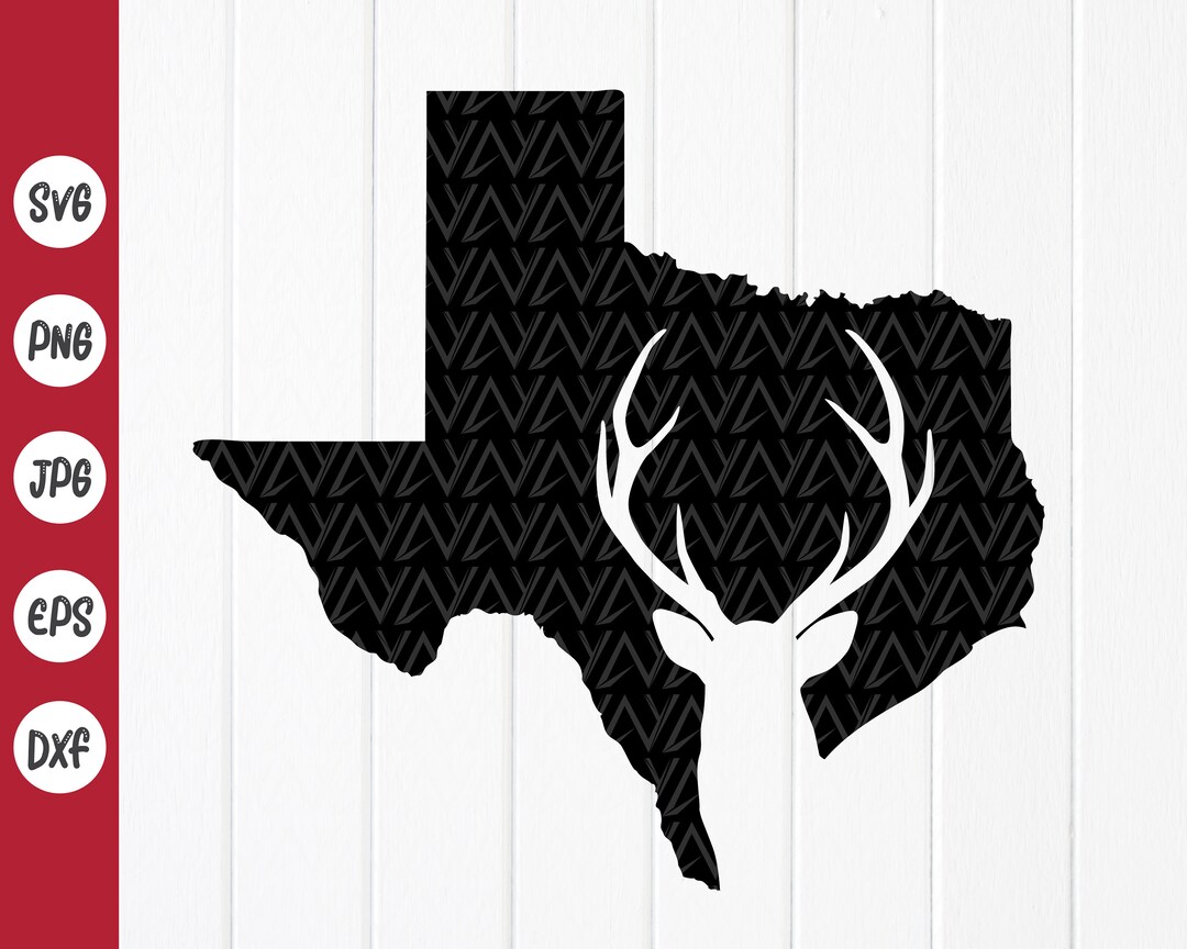 Texas Deer Hunting SVG, Hunting Texas State SVG, Deer Hunting Cut File ...
