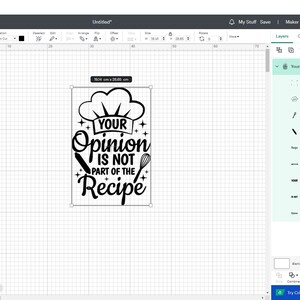Funny Kitchen SVG: Your Opinion Recipe, Apron Svg, Pot Holder, Cricut ...