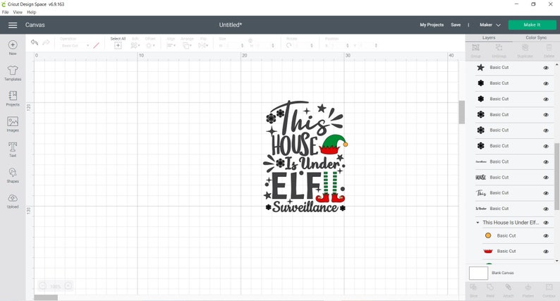 This House is Under Elf Surveillance SVG Christmas Elf Svg - Etsy