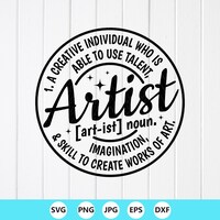 Digital SVG, Artist Life , SVG, Pdf, Png, Jpg, Cricut - Etsy