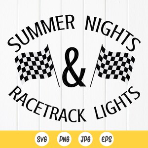 Racing Life Svg,summer Nights and Racetrack Lights SVG,I Love Racing ...